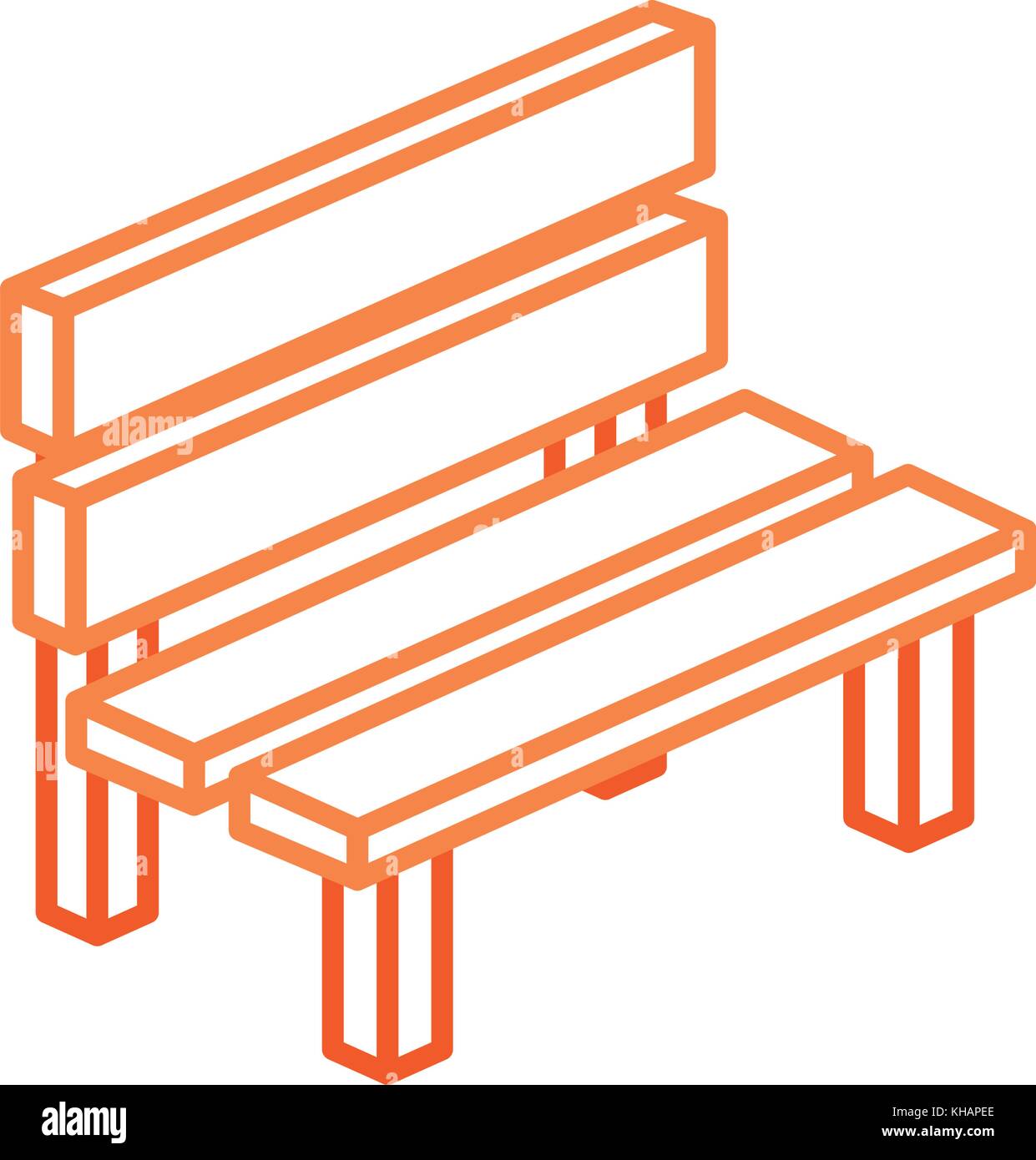 Isometric bench design Stock Vector Image & Art - Alamy