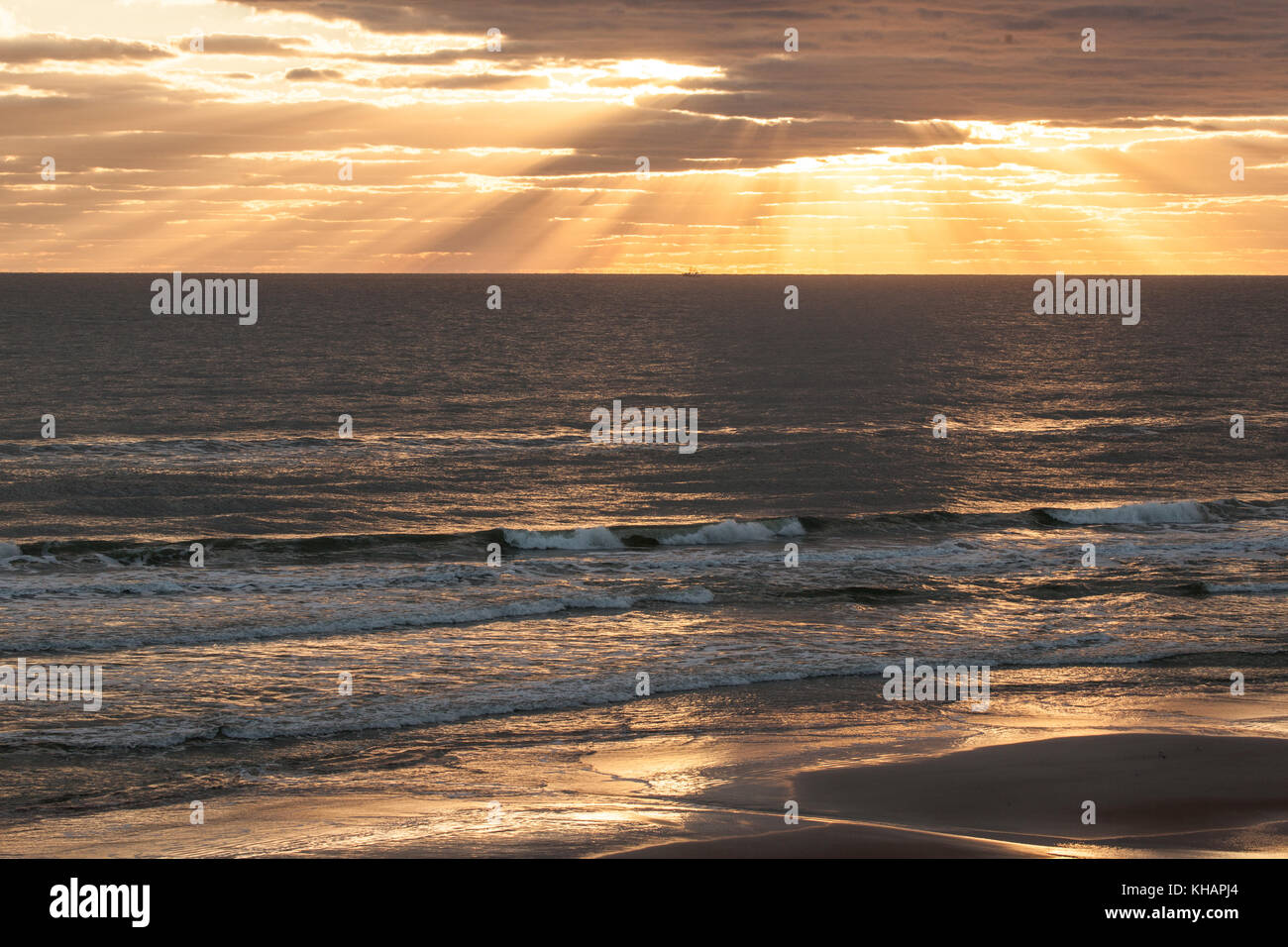 Sunrise on Daytona Beach in Florida Stock Photo - Alamy