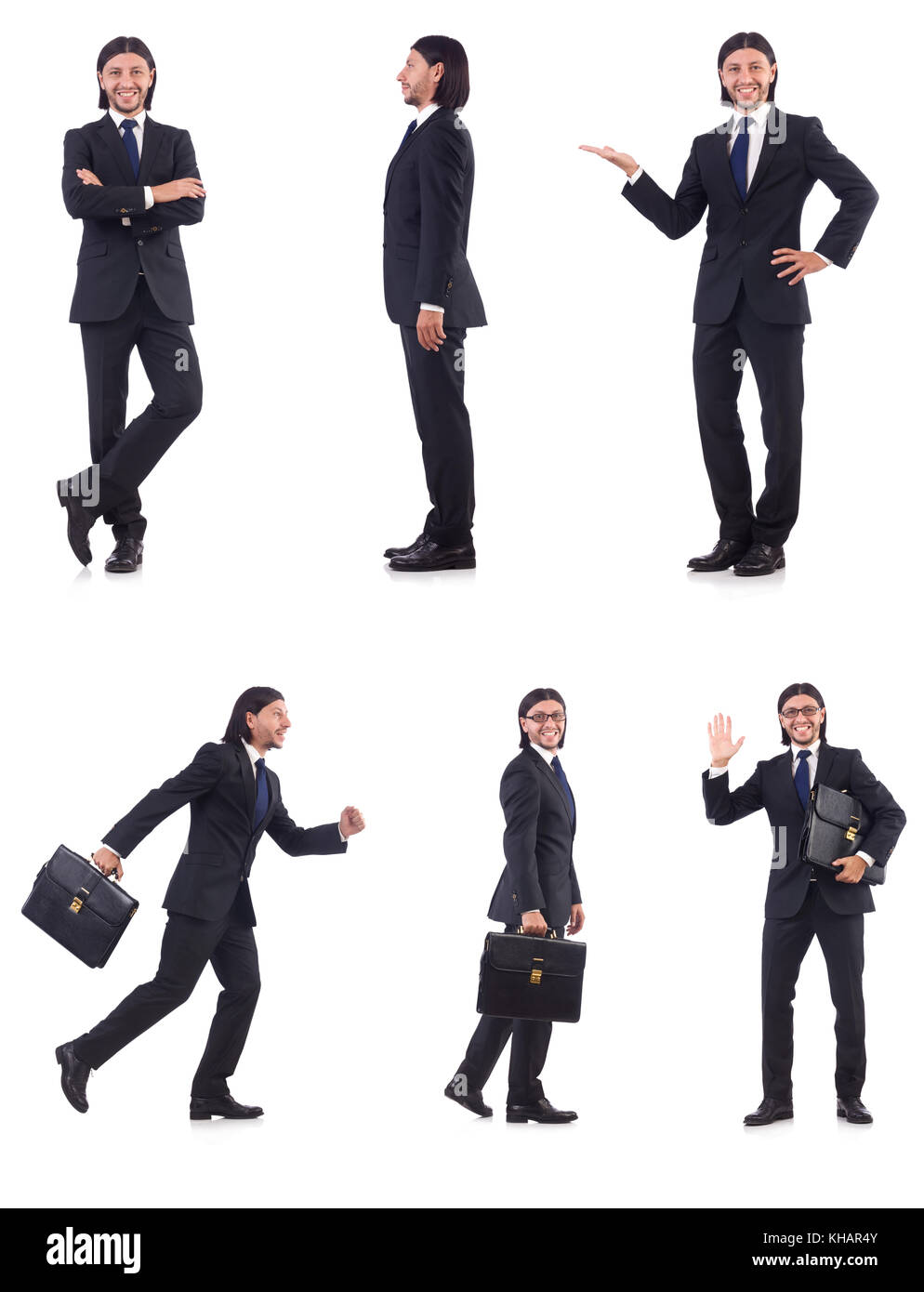 Young businessman isolated on the white background Stock Photo - Alamy