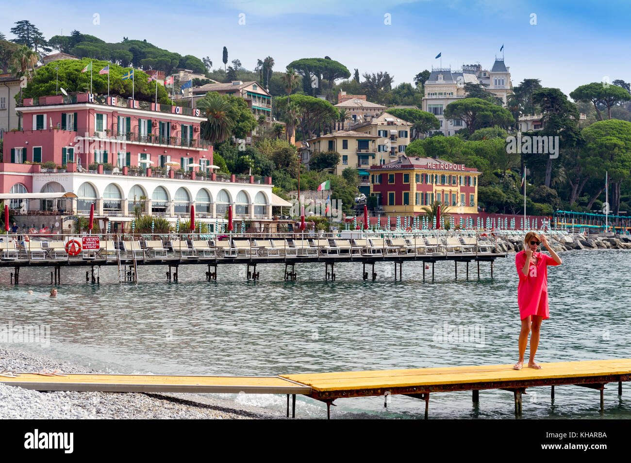 Europe. Italy. Liguria. Gulf of Tigullio, Italian Riviera. Santa ...