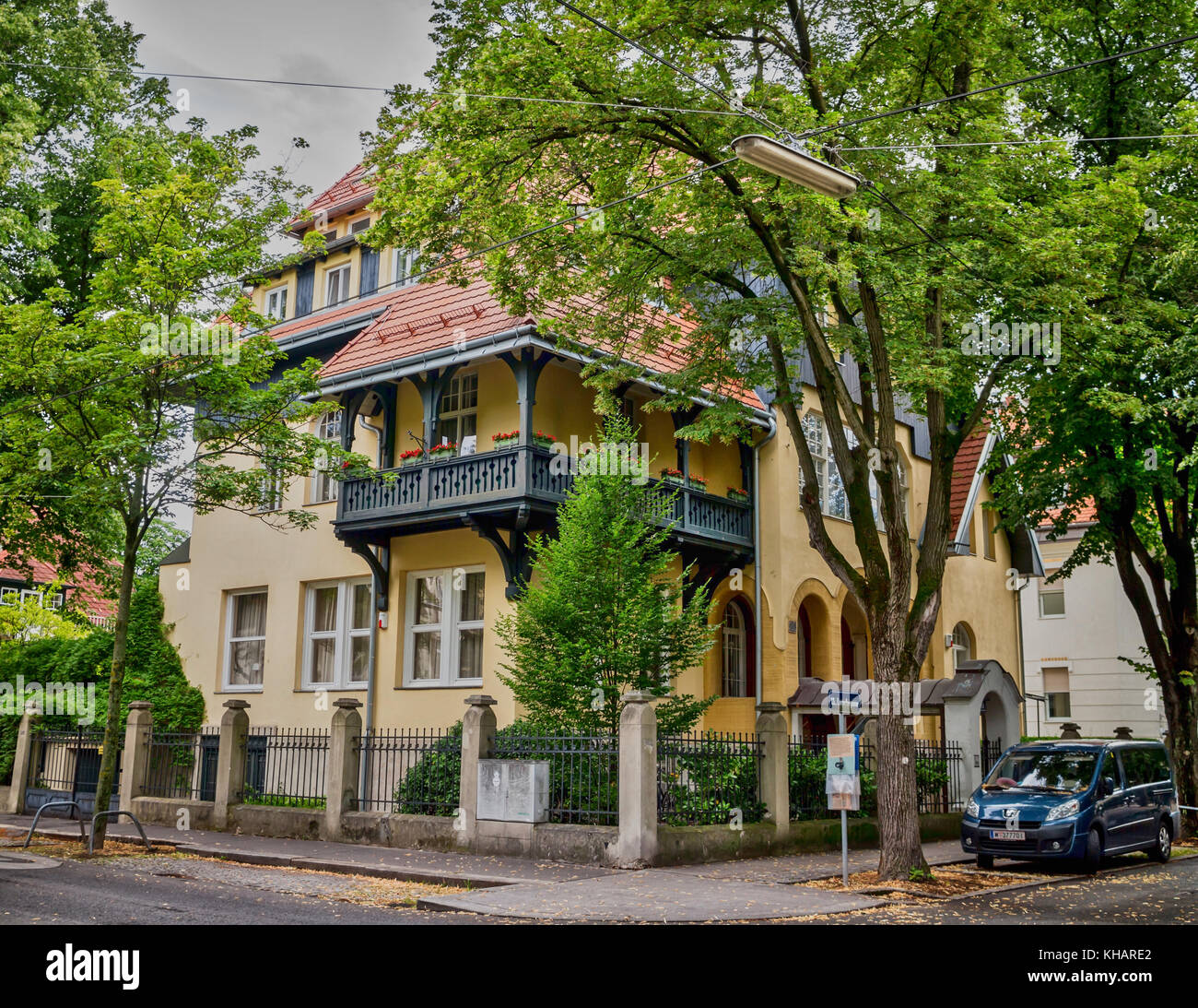 Old Mansion in the 13th district in Vienna Austria 8.July.2017 Stock ...