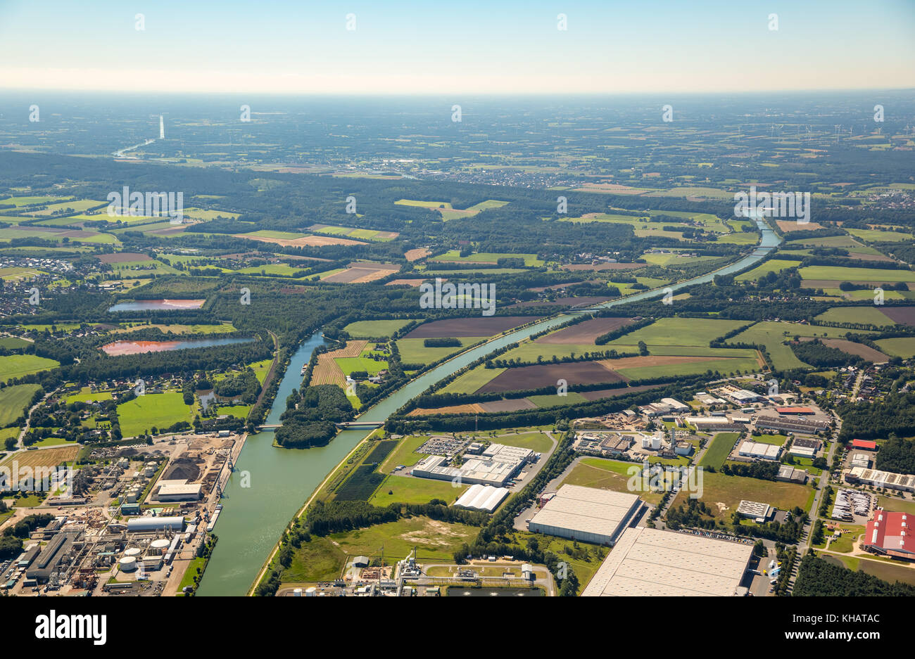Node to the Midland Canal, sluice at the Dortmund-Ems Canal, canal ...