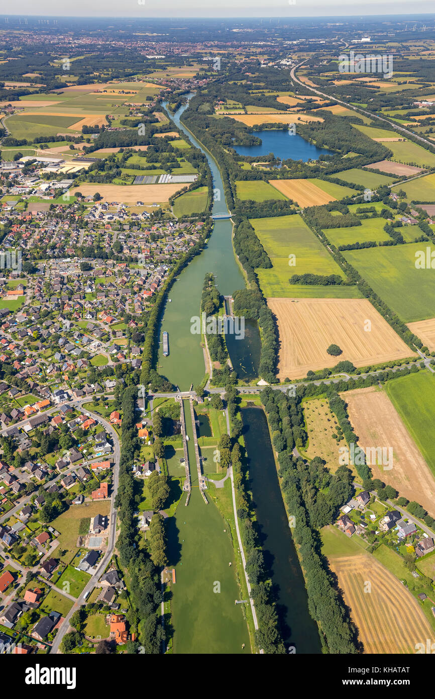 Node to the Midland Canal, sluice at the Dortmund-Ems Canal, canal ...