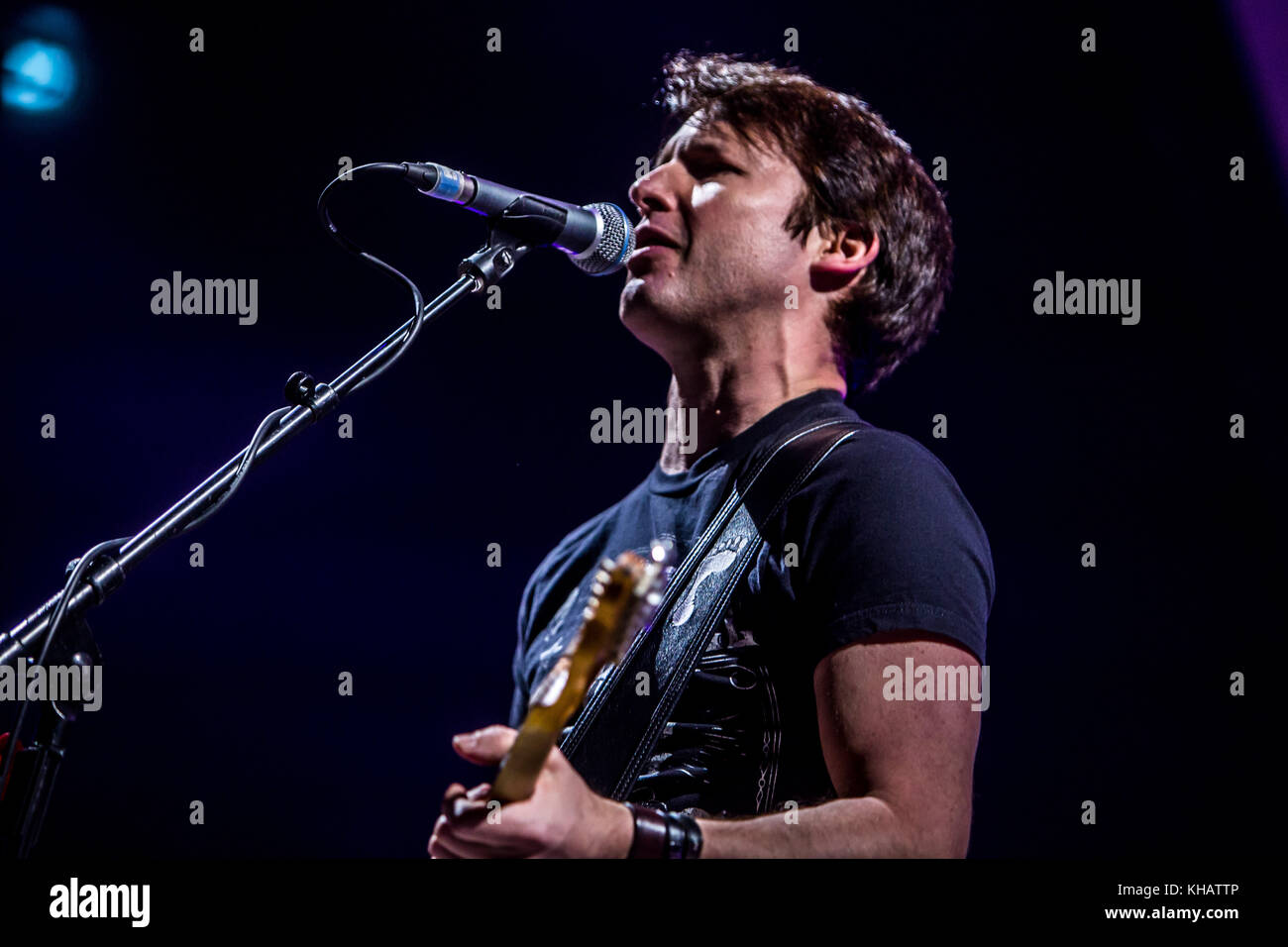 Milan, Italy. 14th Nov, 2017. English singer James Blunt performs live ...