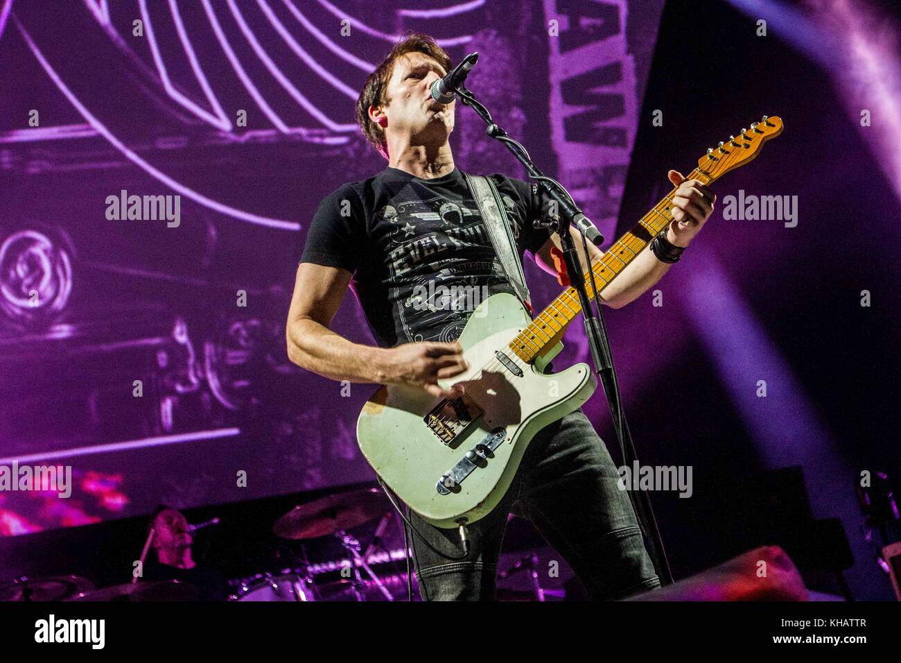 Milan, Italy. 14th Nov, 2017. English singer James Blunt performs live ...