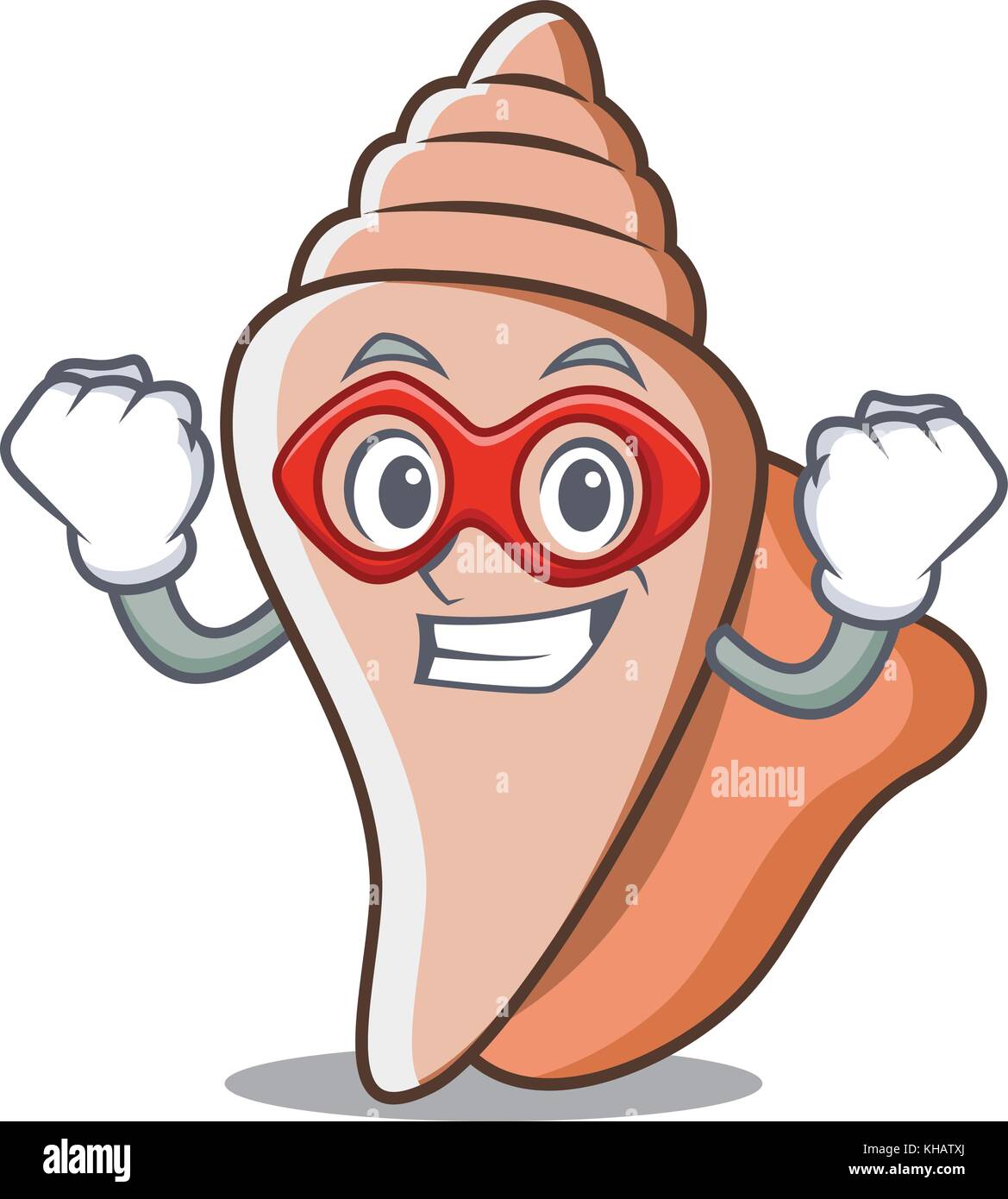 Super hero cute shell character cartoon Stock Vector Image & Art - Alamy
