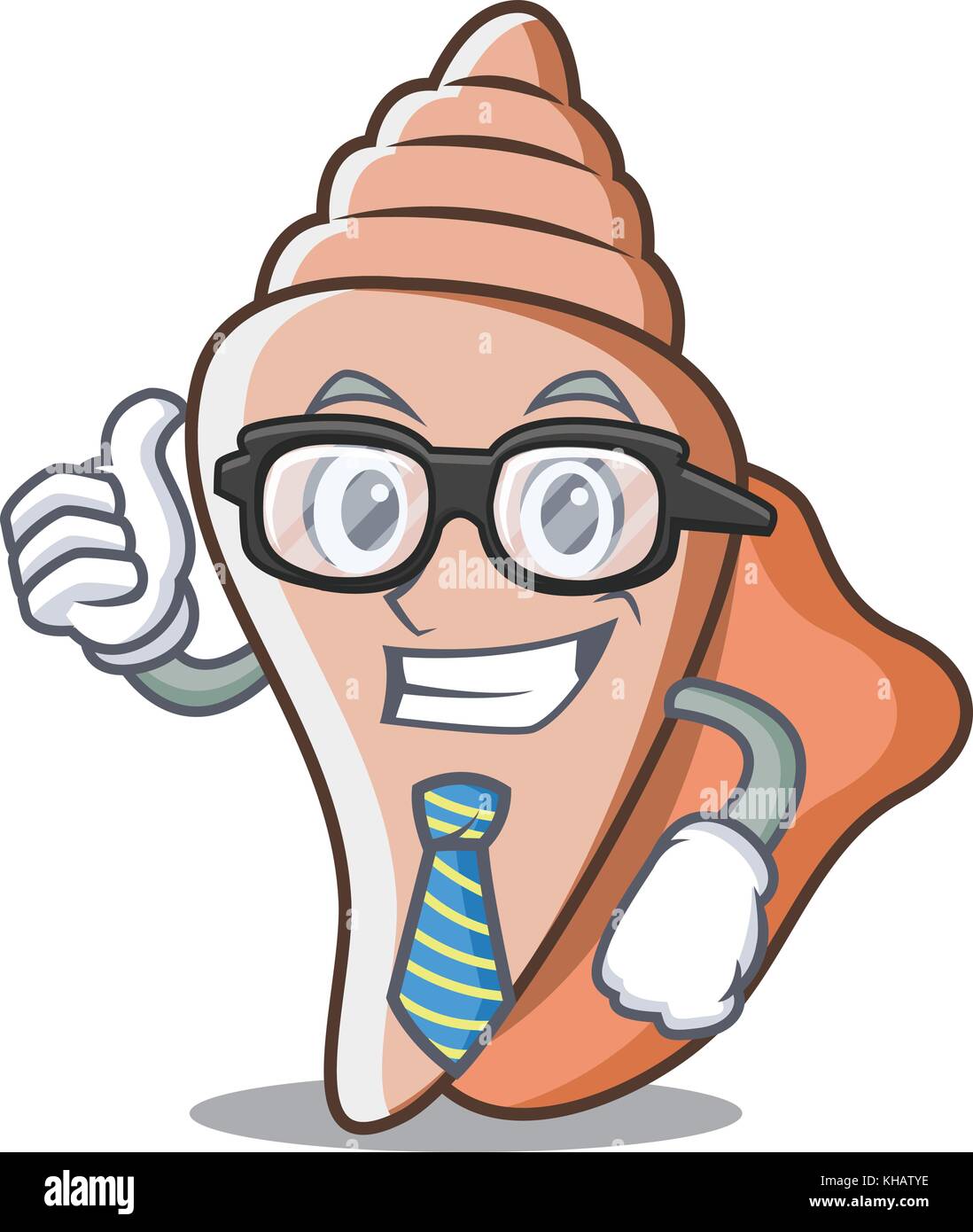 Businessman cute shell character cartoon Stock Vector Image & Art - Alamy