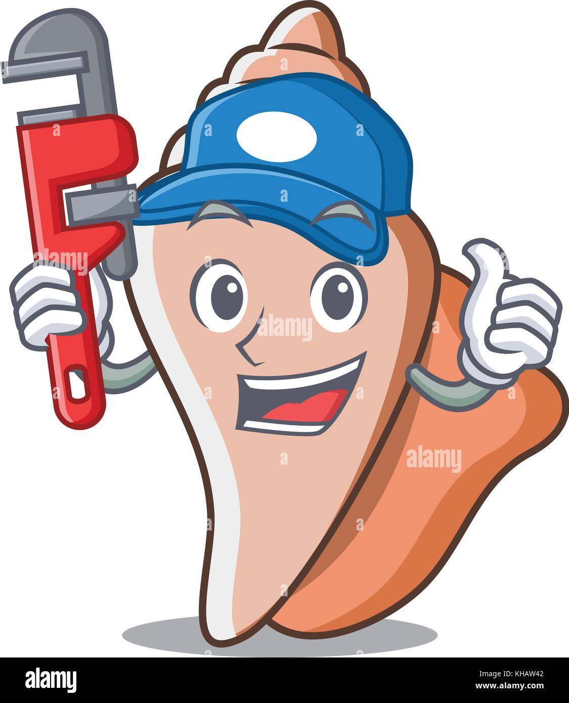 Plumber cute shell character cartoon Stock Vector Image & Art - Alamy