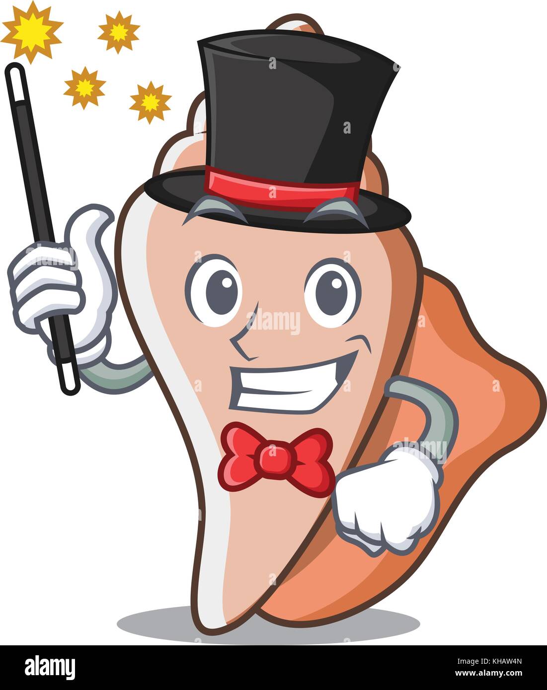 Magician cute shell character cartoon Stock Vector Image & Art - Alamy