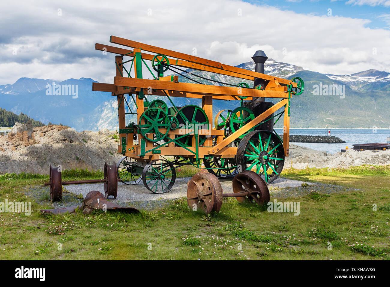Haines, Alaska, USA - July 29th, 2017: The keystone driller machine ...