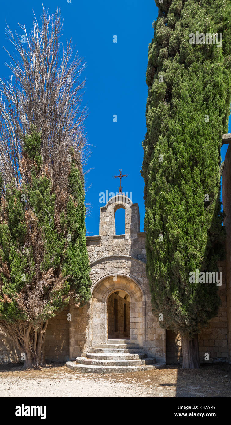 Monastery on Filerimos, Rhodes, Greece Stock Photo - Alamy