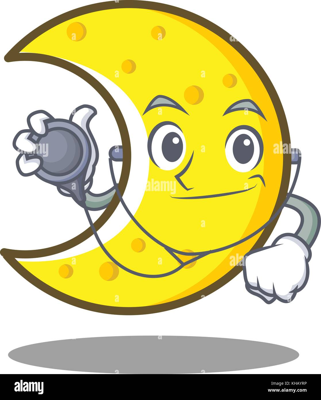 Doctor crescent moon character cartoon Stock Vector Image & Art - Alamy