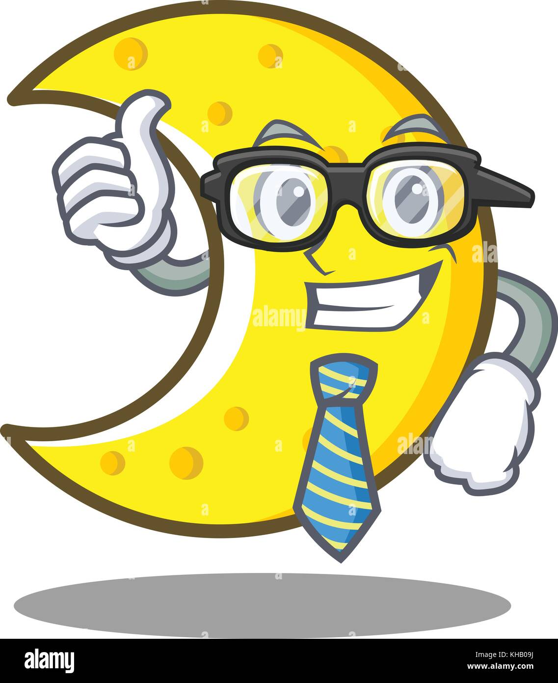 Businessman crescent moon character cartoon Stock Vector Image & Art ...