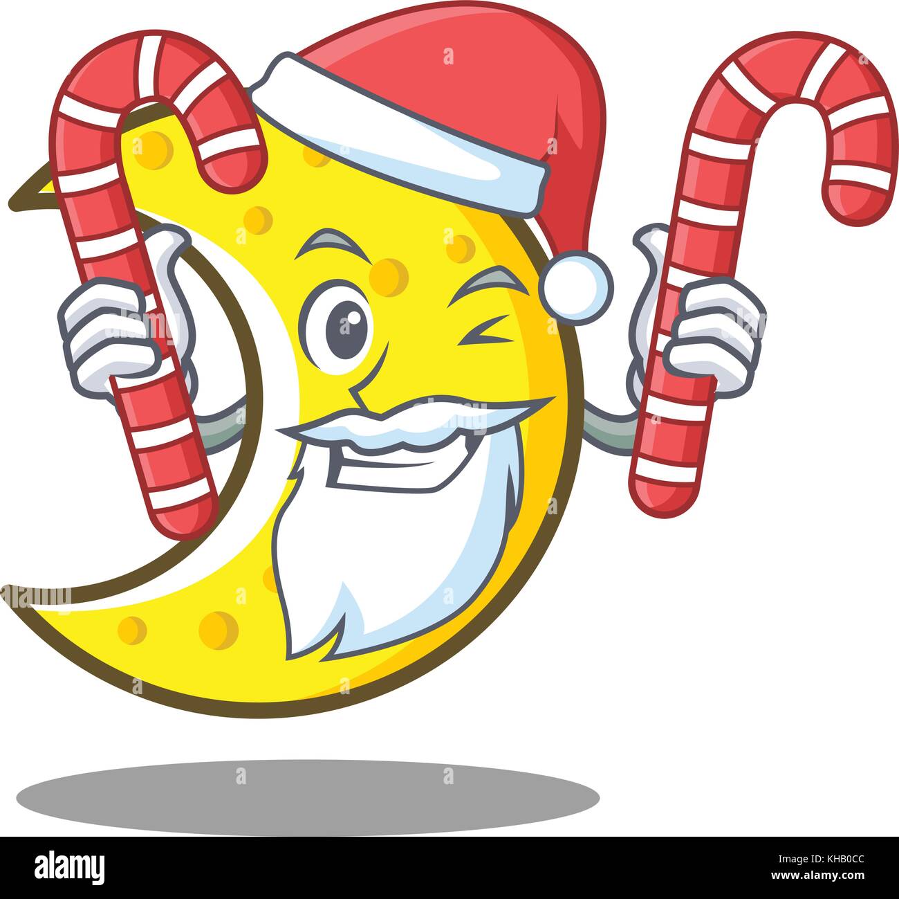 Crescent moon santa Stock Vector Images - Alamy