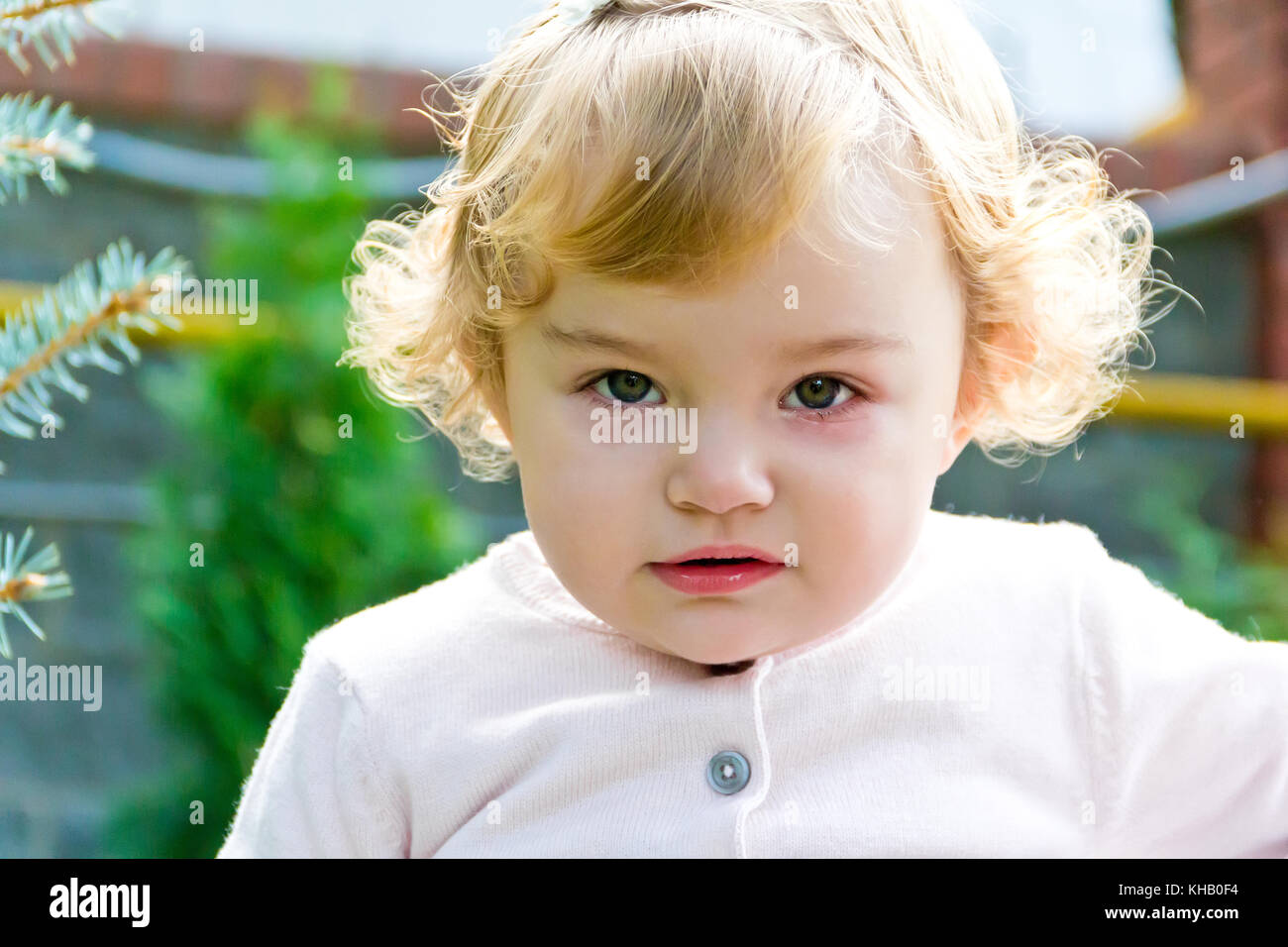 Photo of beautiful cute smiling infant girl Stock Photo - Alamy