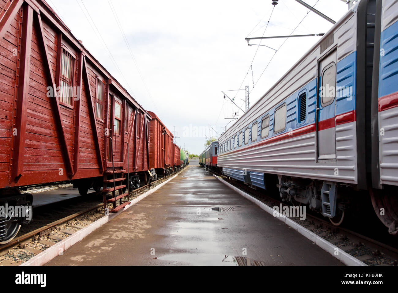 Photo of the Russian rail road coach Stock Photo - Alamy