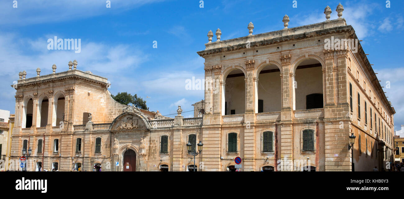 Grand building Born Place Ciutadella Menorca Spain Stock Photo - Alamy