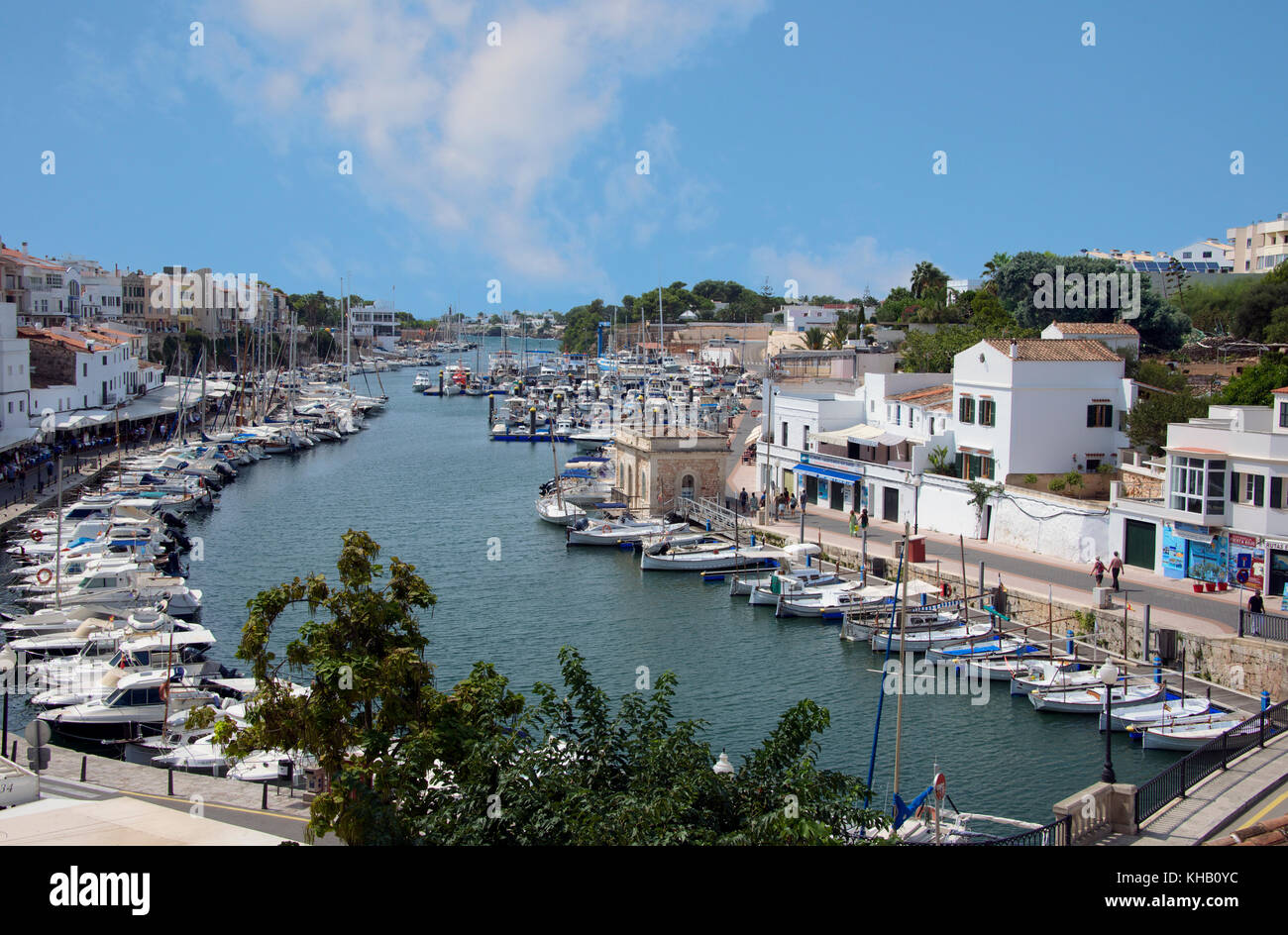 Port and marina Ciutadella Menorca Spain Stock Photo - Alamy