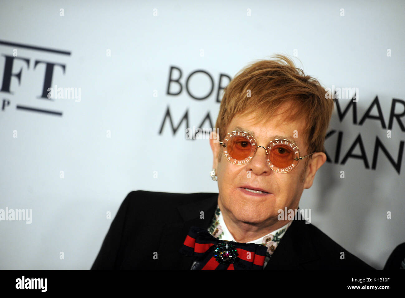 NEW YORK, NY - NOVEMBER 07: Elton John attends as Elton John AIDS ...