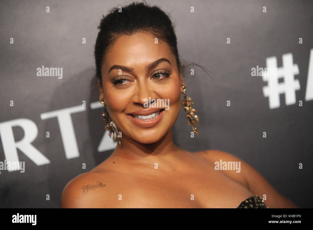 NEW YORK, NY - OCTOBER 23: La La Anthony arrives at Gabrielle's Angel ...