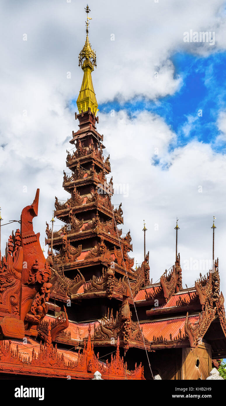 Shwe In Bin Monastery in Mandalay city Myanmar (Burma Stock Photo - Alamy
