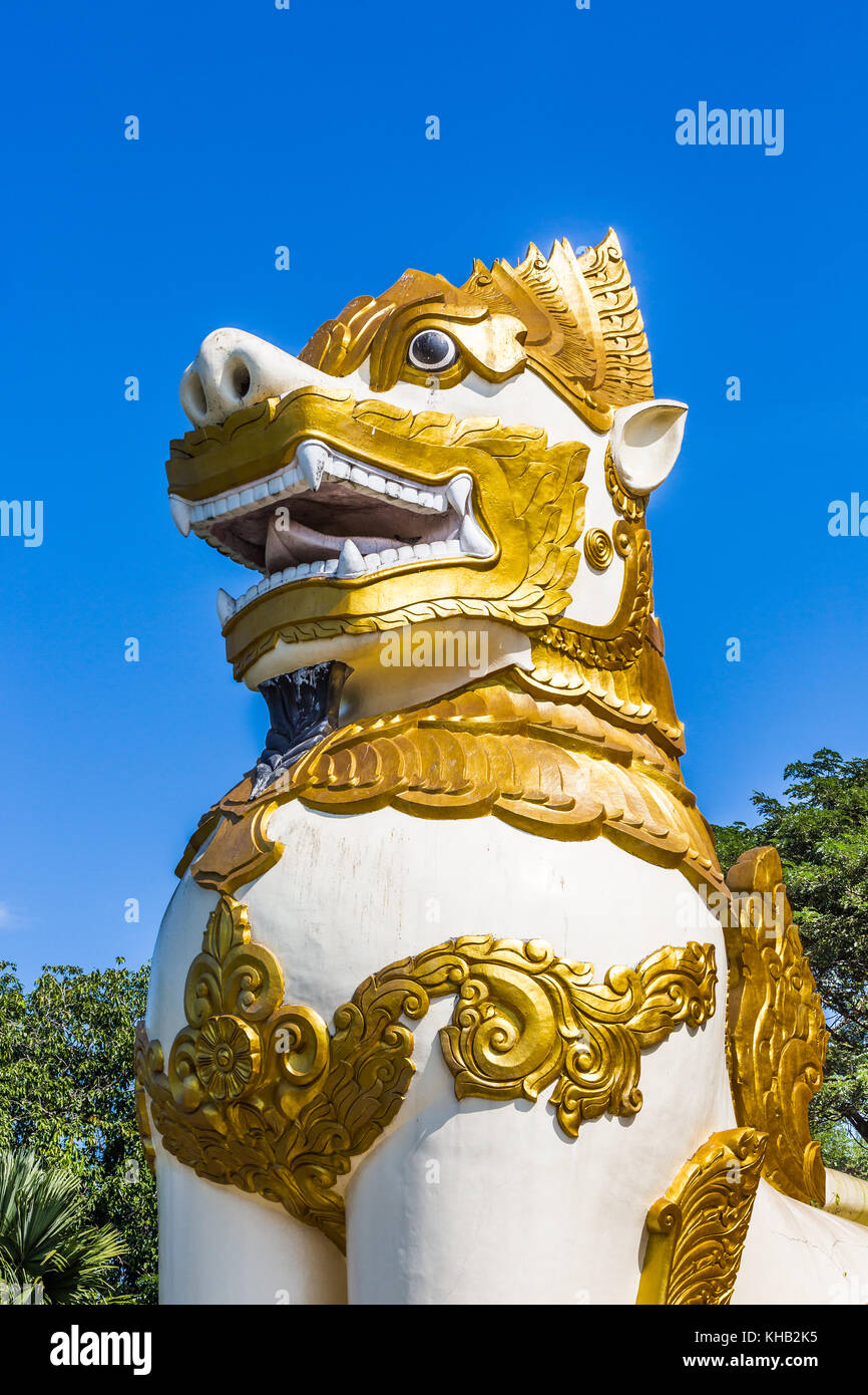 Lion Sculpture In Myanmar High Resolution Stock Photography and Images ...