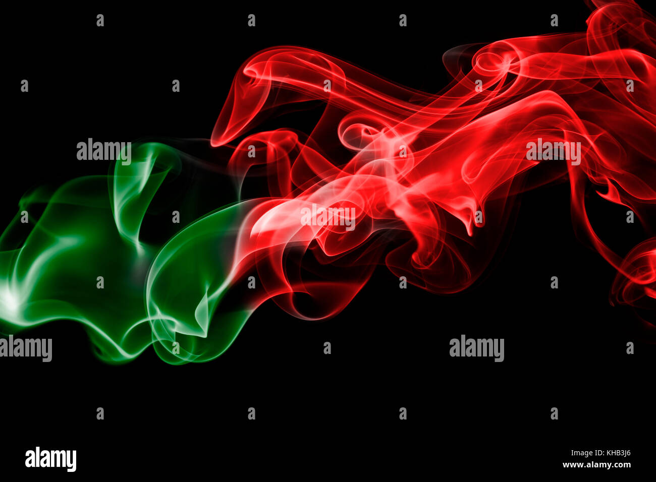 National smoke flag of Portugal isolated on black background Stock ...