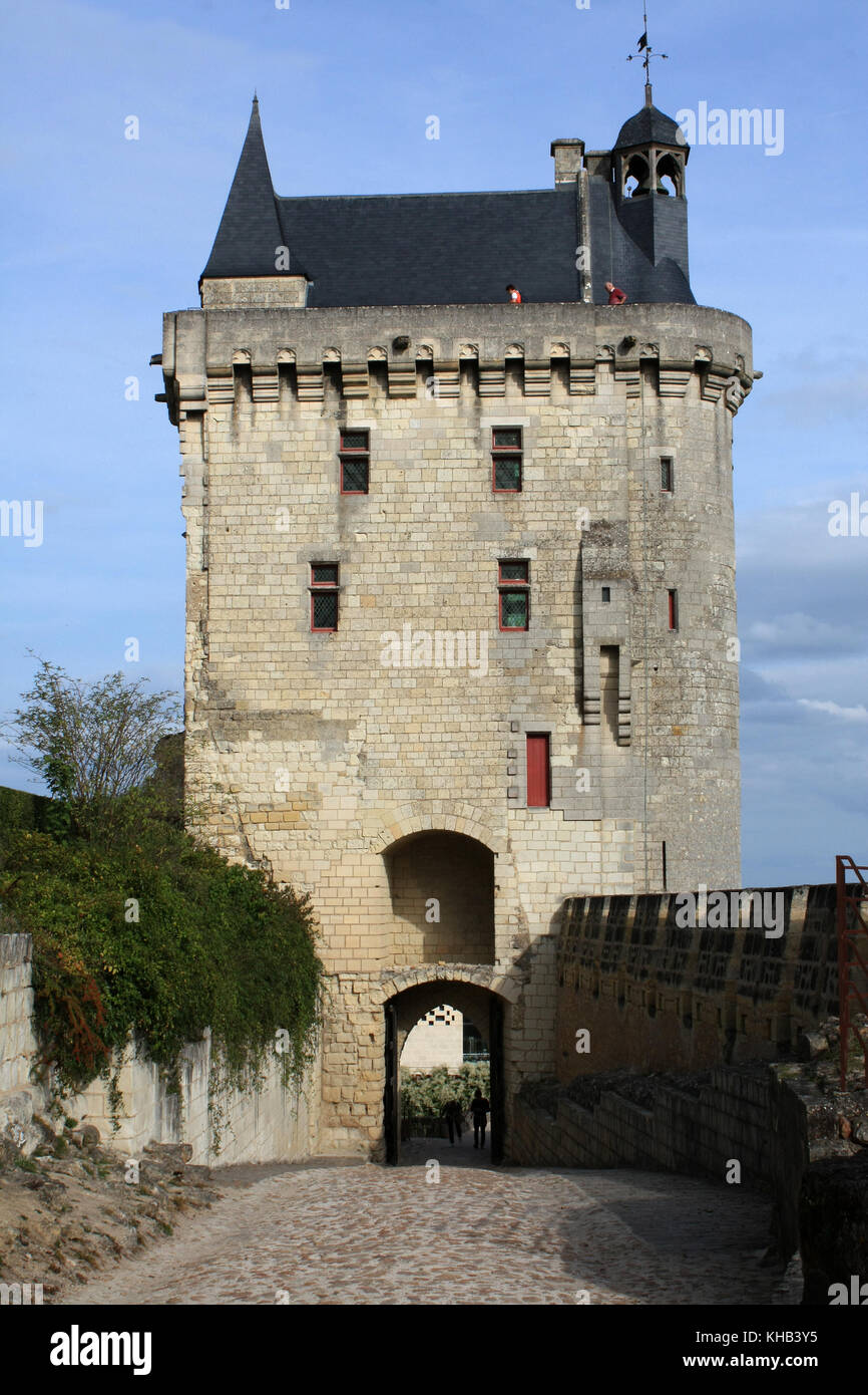Chinon castle hi-res stock photography and images - Alamy