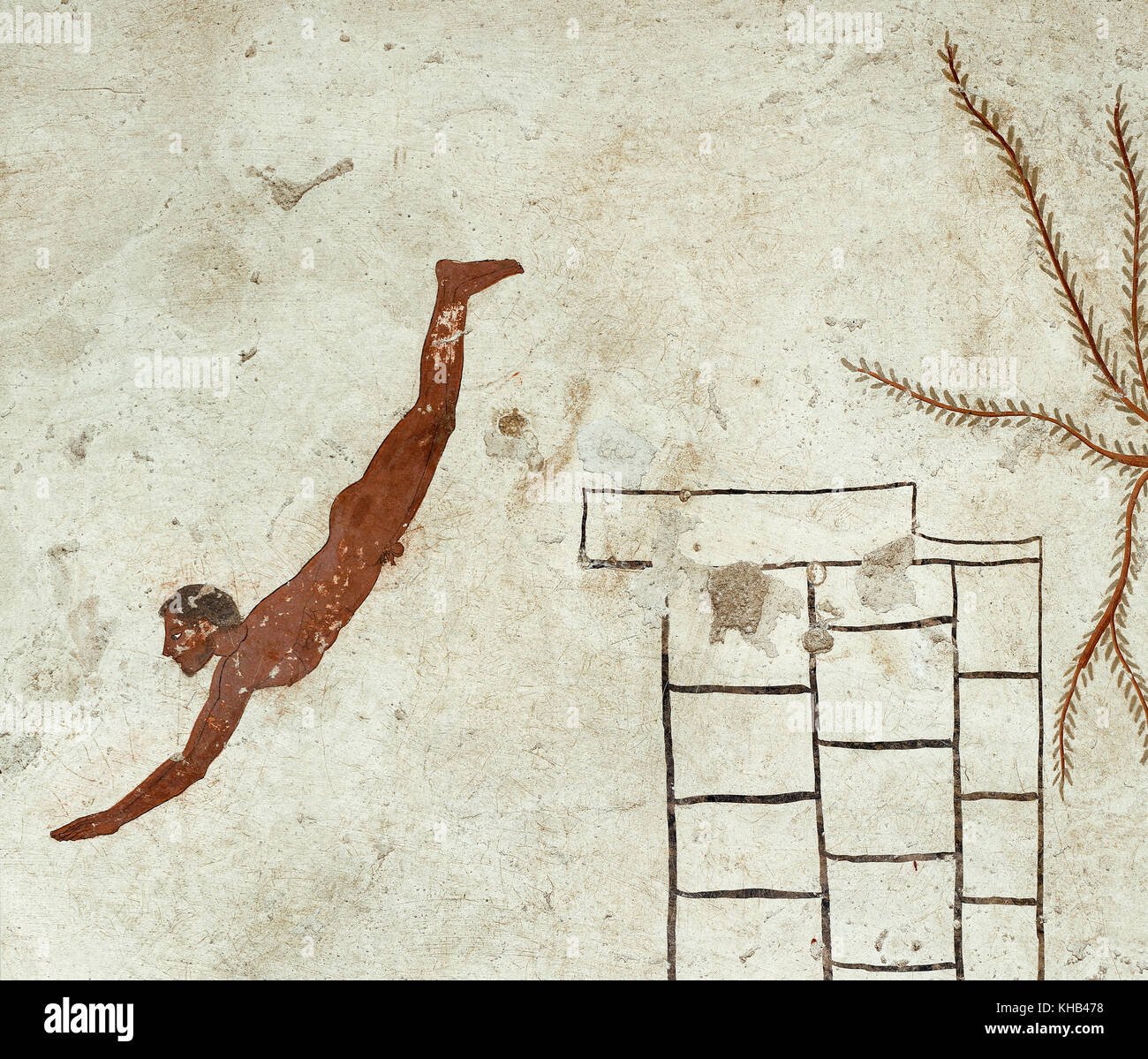 Tomb of the diver, paestum hi-res stock photography and images - Alamy