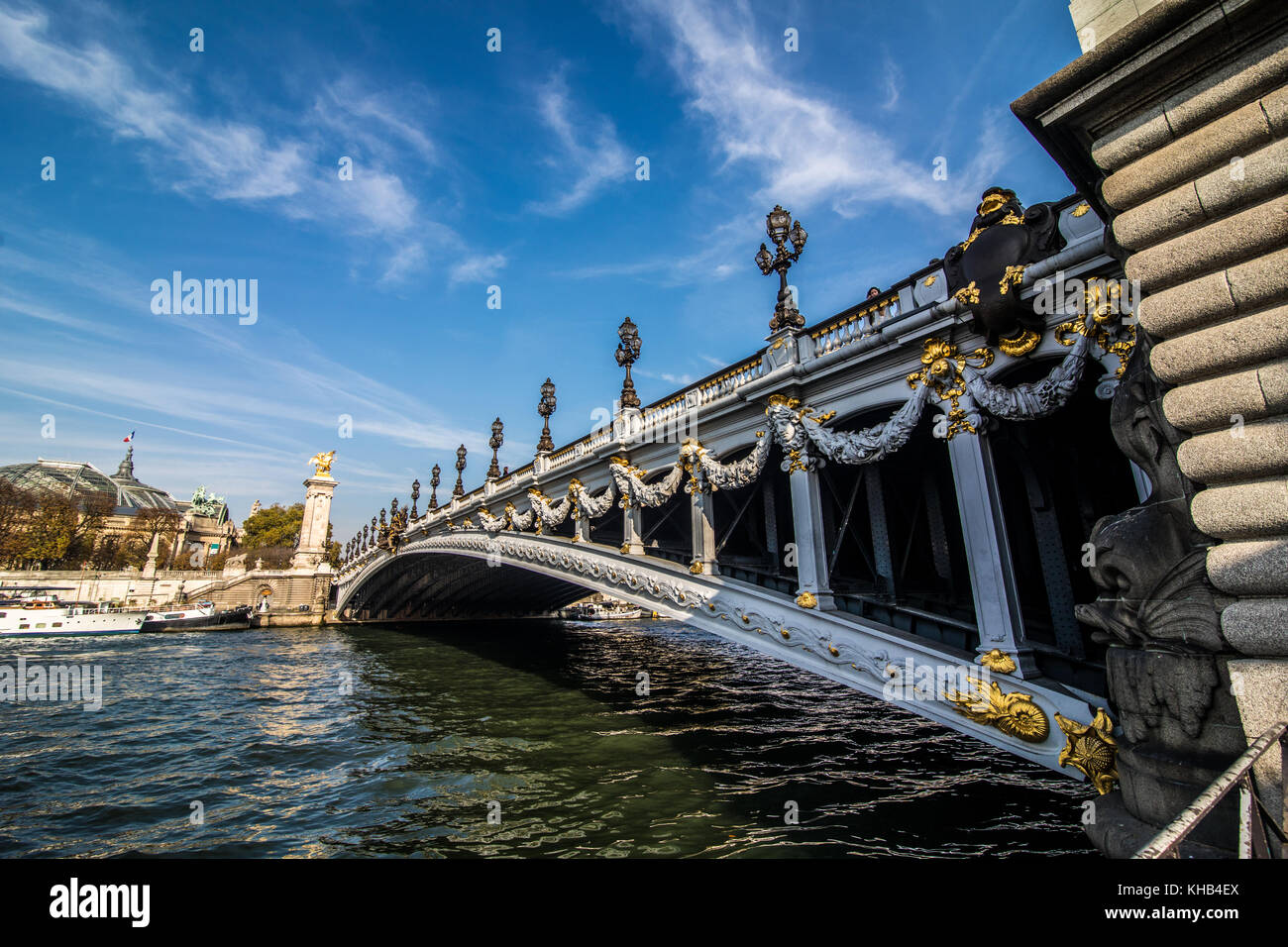 Paris. Image of the Alexandre III Bridge located in Paris, France Stock ...