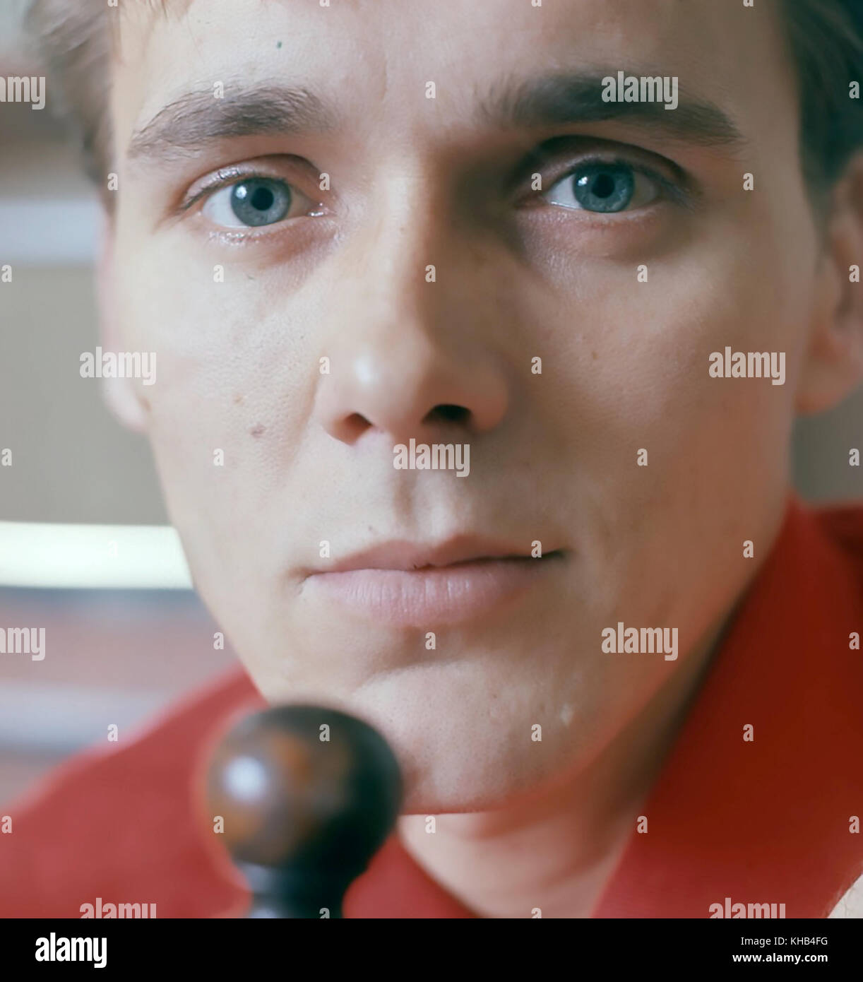 BILLY FURY (1940-1983) English pop singer at his London home in 1966 ...