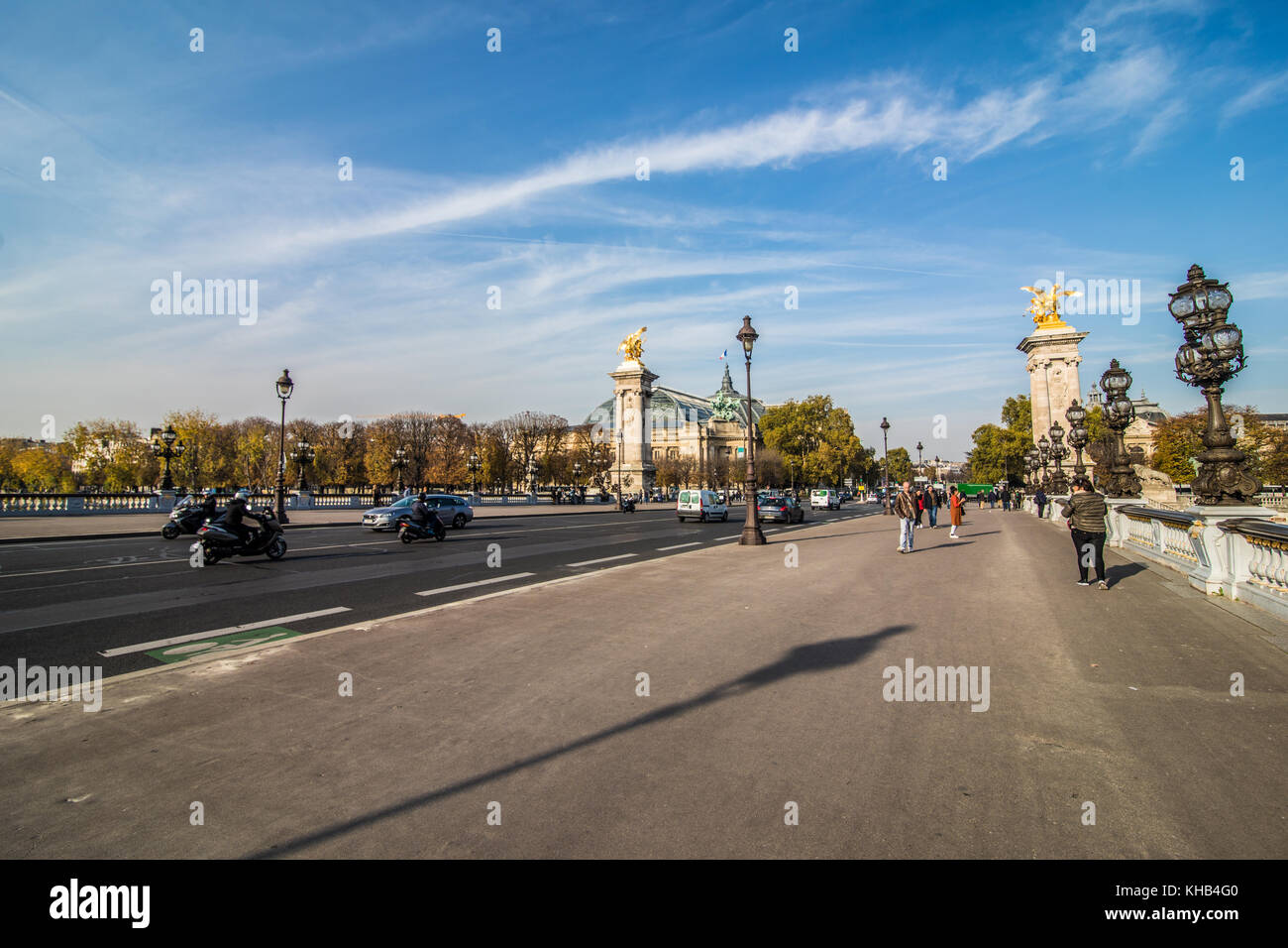 Paris. Image of the Alexandre III Bridge located in Paris, France Stock ...