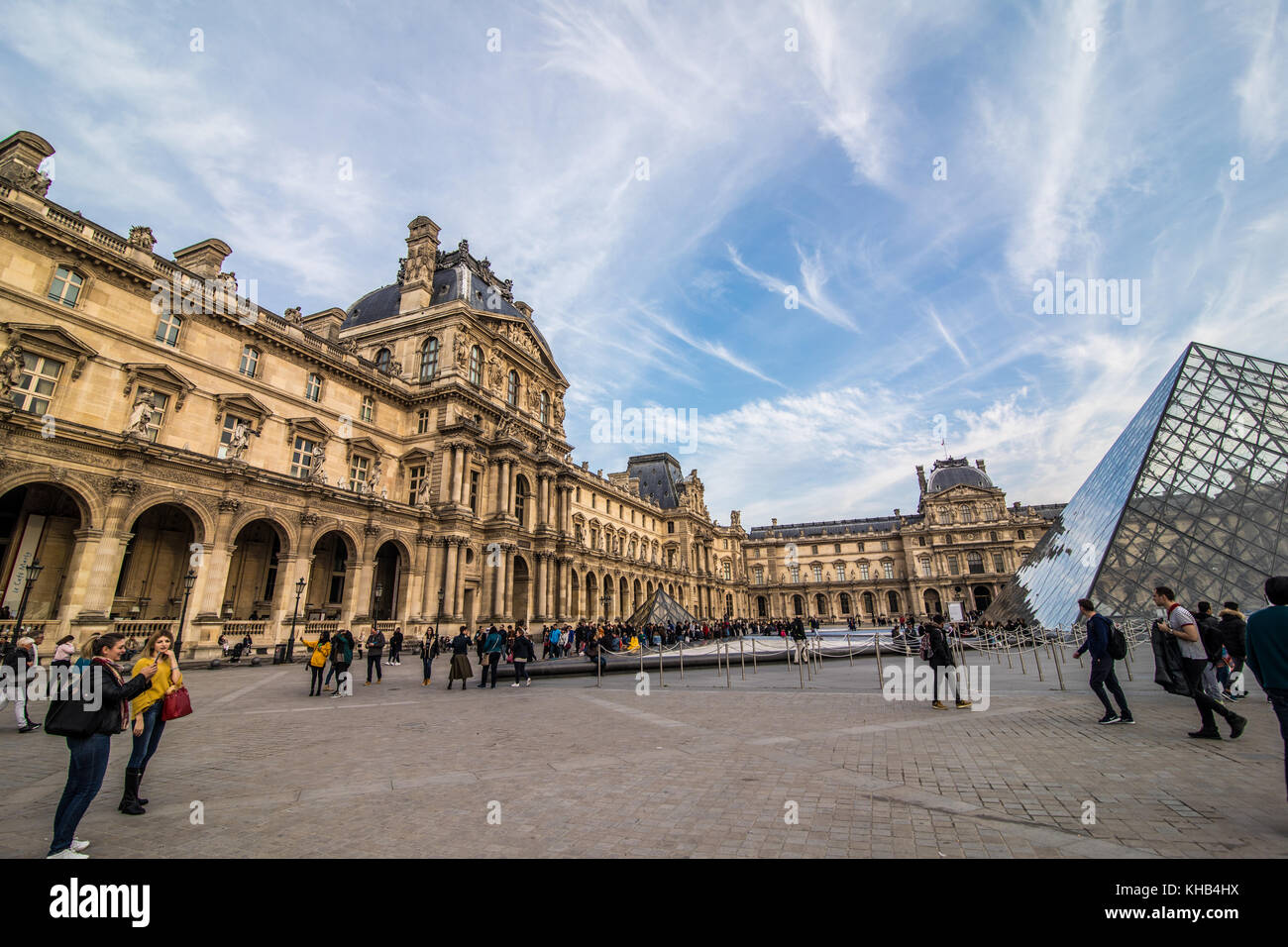 Paris, France - November, 2017. Louvre Museum. Famous historical art ...