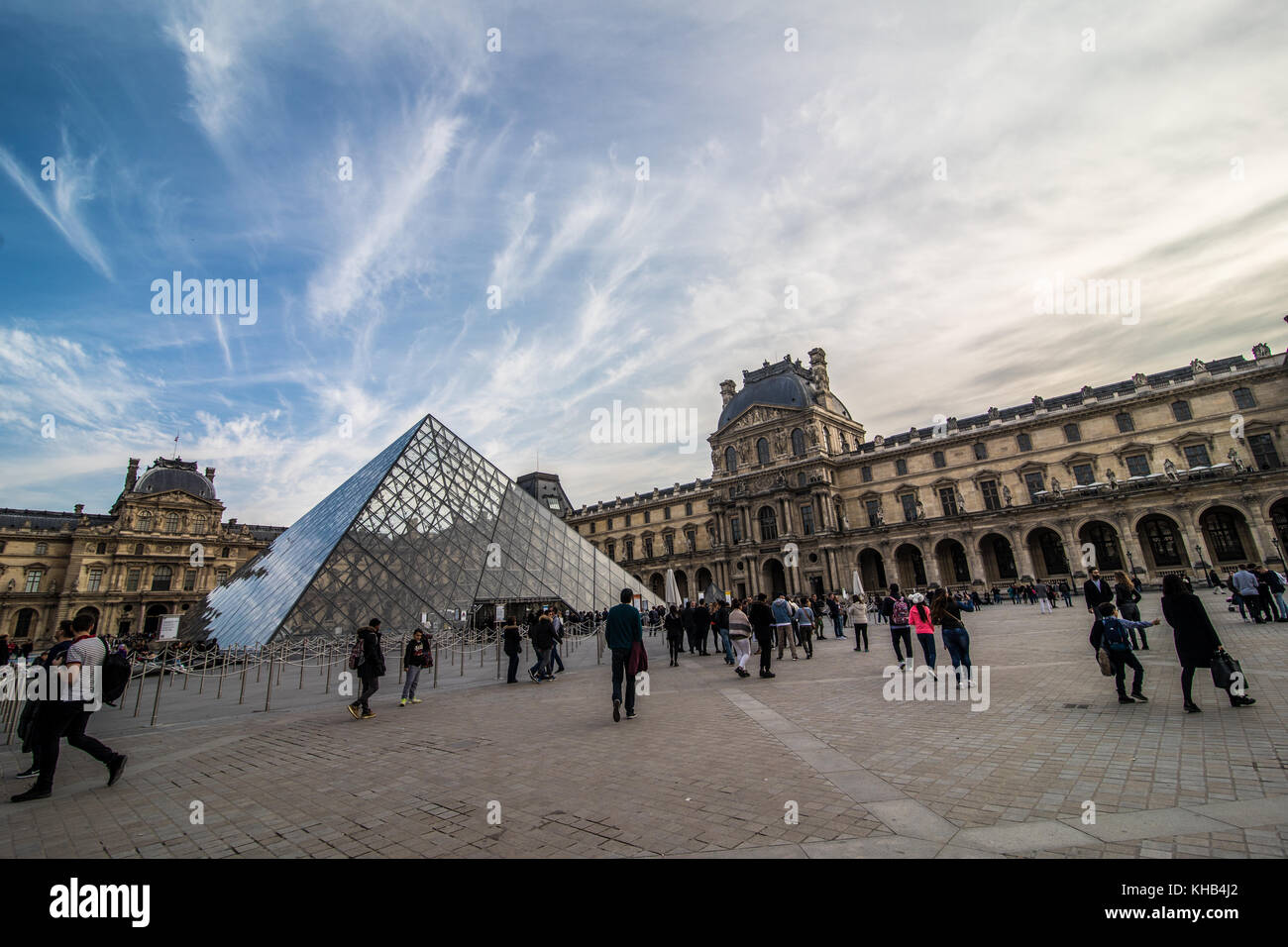 Paris, France - November, 2017. Louvre Museum. Famous historical art ...
