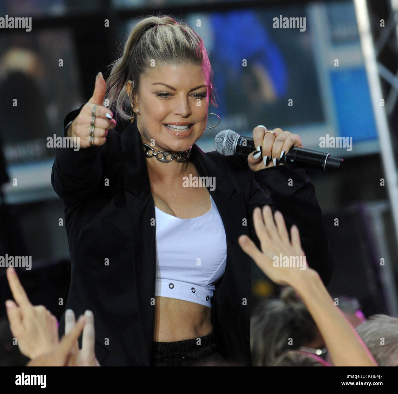 NEW YORK, NY - SEPTEMBER 22: Fergie performs on NBC's 'Today' show at ...