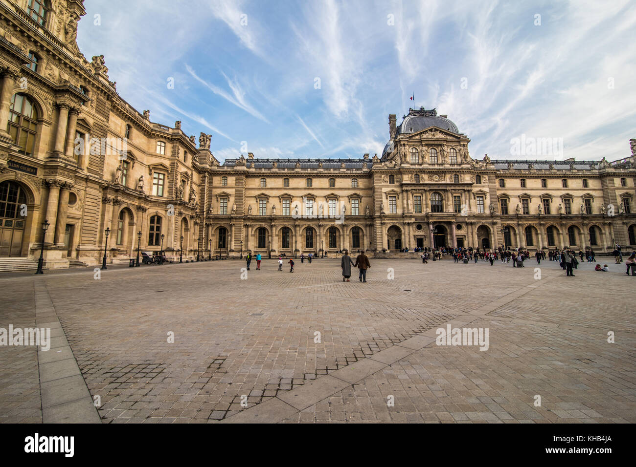 Paris, France - November, 2017. Louvre Museum. Famous historical art ...