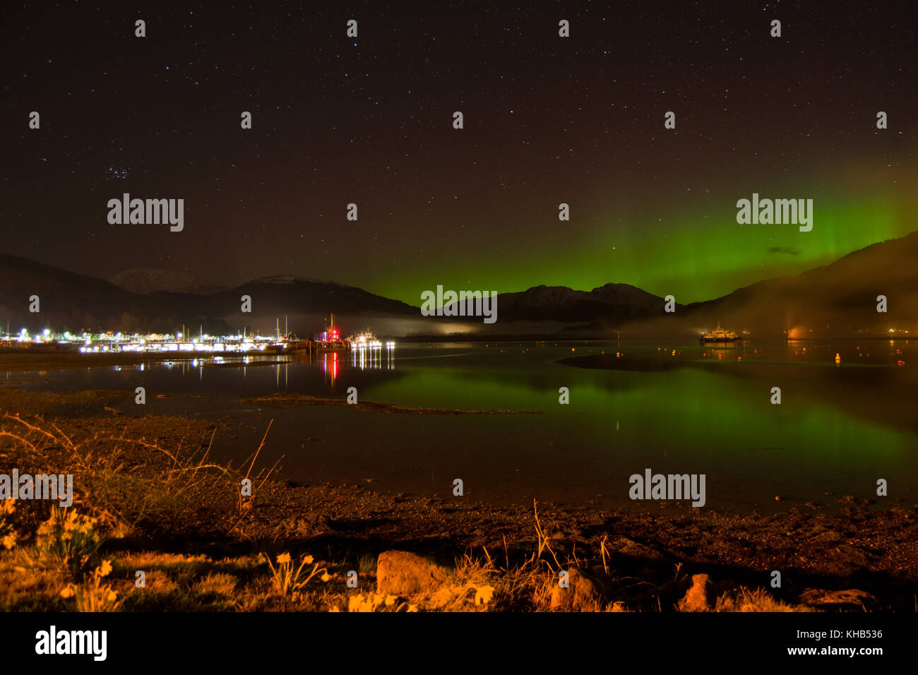holy loch aurora Stock Photo - Alamy