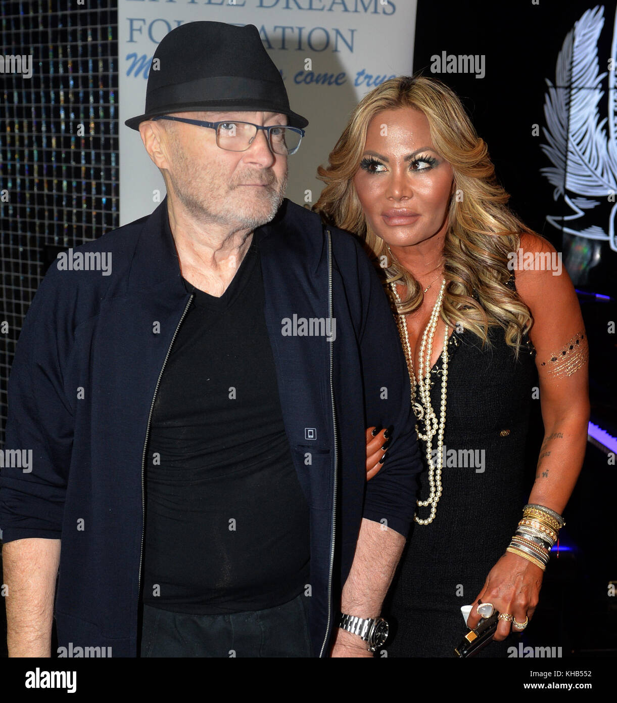 MIAMI, FL - SEPTEMBER 20: Phil Collins and Orianne Collins attend ...