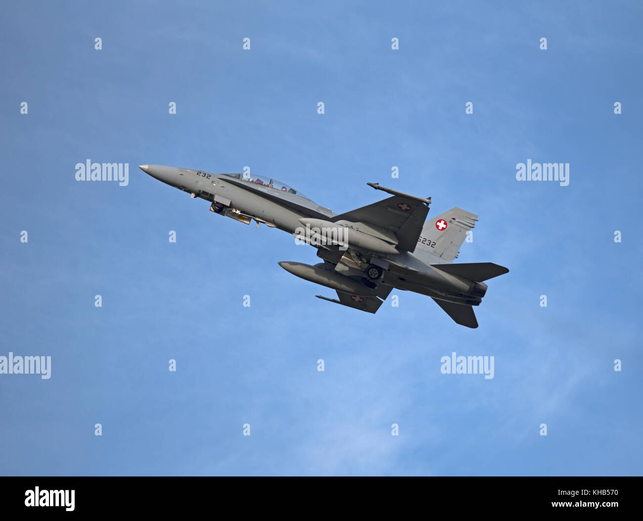 Swiss Air Force McDonnel Douglas F18C/A Hornet Fast Twin Engined Jet ...