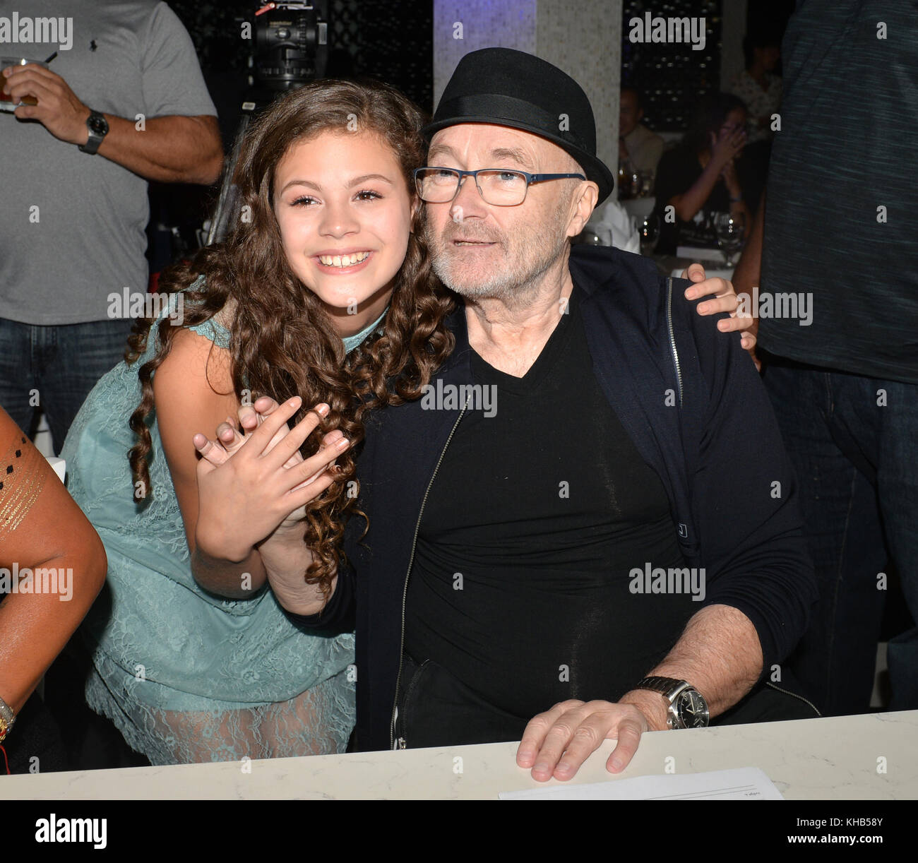 MIAMI, FL - SEPTEMBER 20: Phil Collins and Orianne Collins attend ...