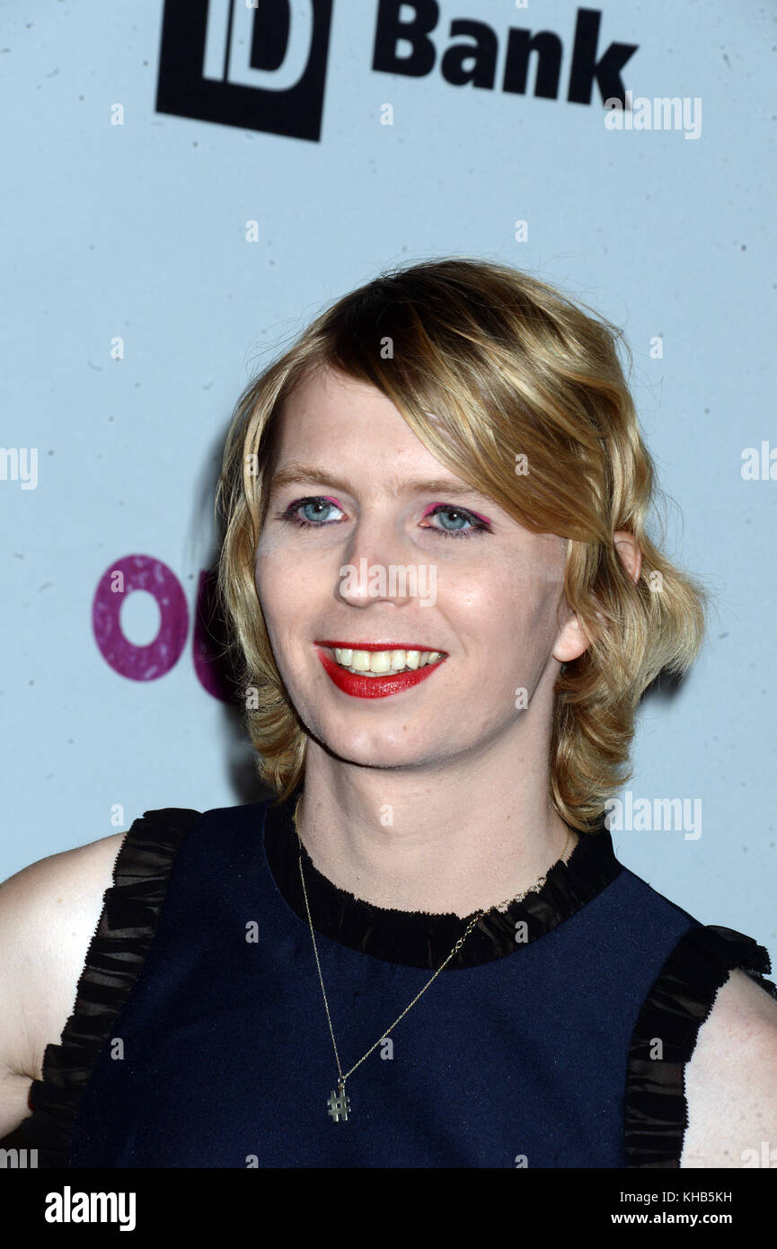 NEW YORK, NY - NOVEMBER 09: Chelsea Manning attends OUT Magazine # ...