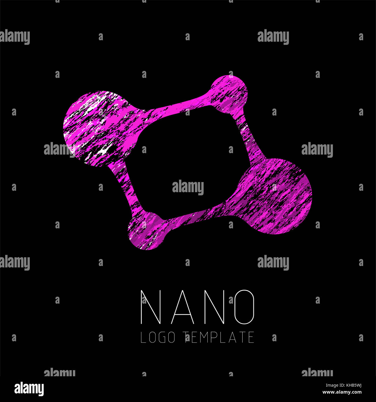 Nanotechnology creative logo design. Vector logo template. Creative ...