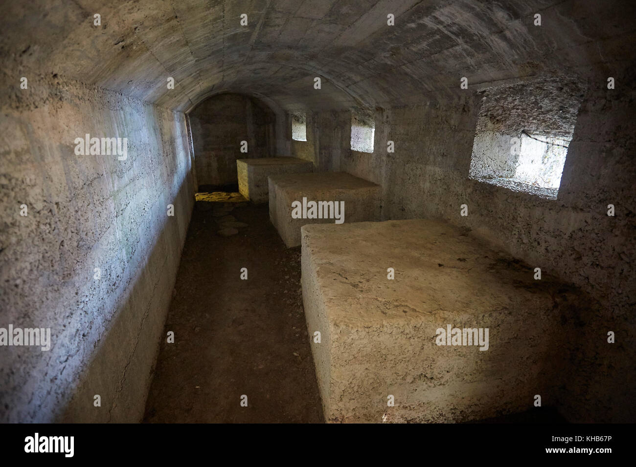 Remains of underground bunkers on the Cadorna Line (Linea Cadorna ...