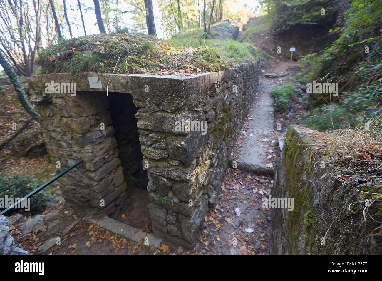 Remains of the Cadorna Line (Linea Cadorna), Belvederala la Crocetta ...