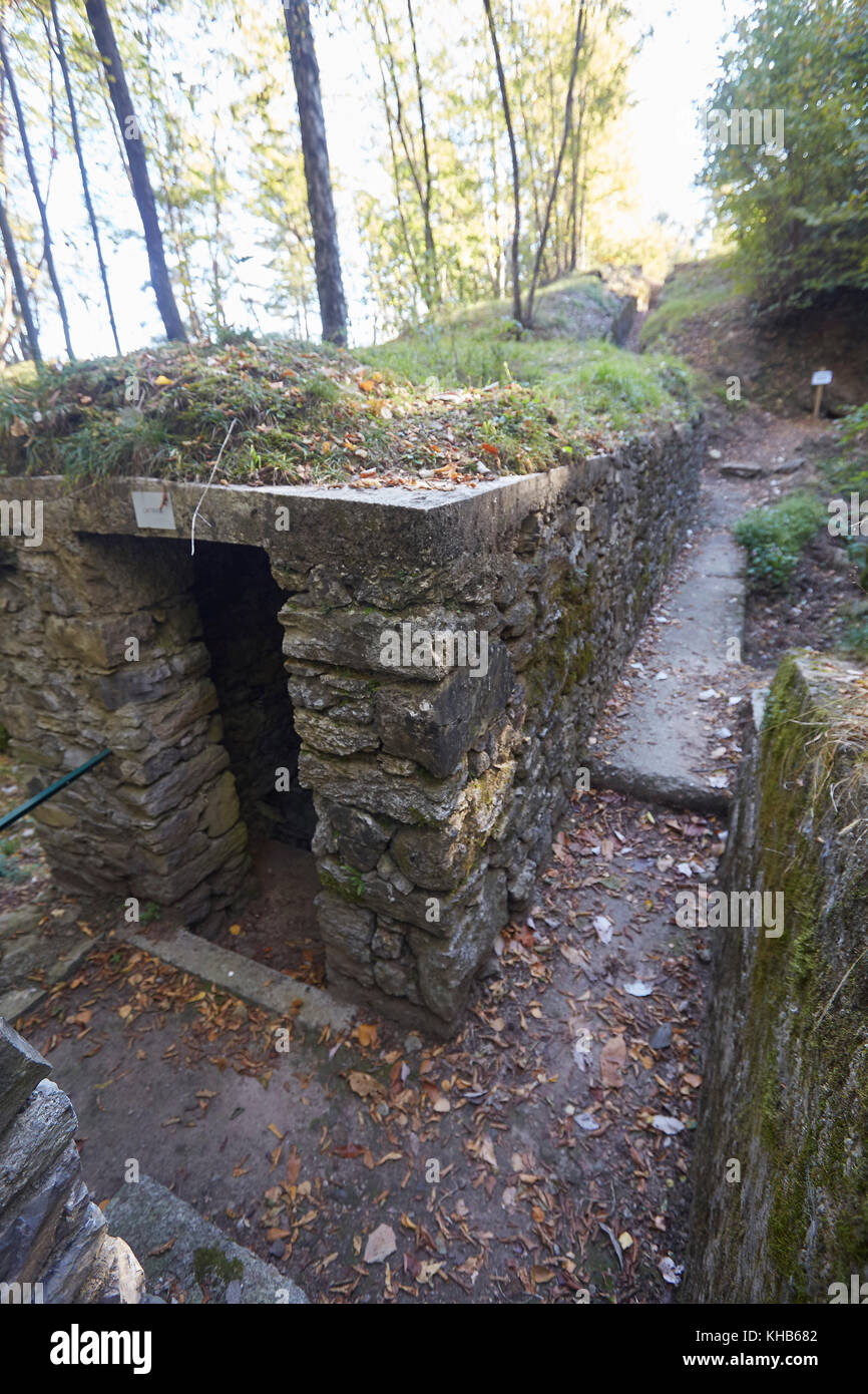 Remains of the Cadorna Line (Linea Cadorna), Belvederala la Crocetta ...