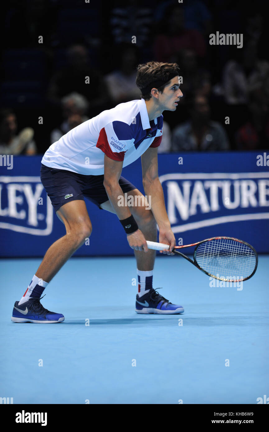 Nicolas Mahut (FRA) competing in the doubles competition in the Nitto ...