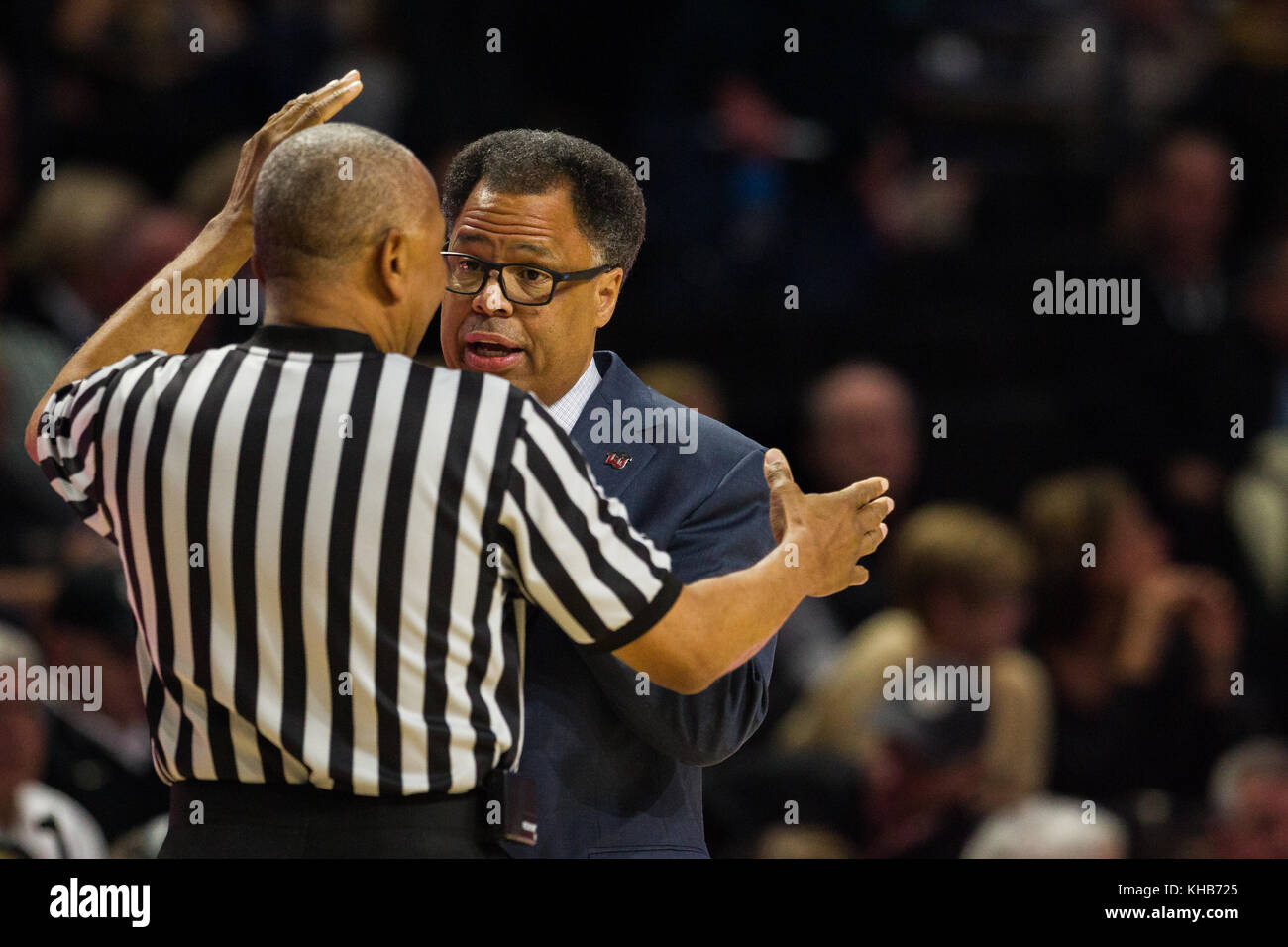 Winston-Salem, NC, USA. 14th Nov, 2017. Liberty head coach Ritichie ...