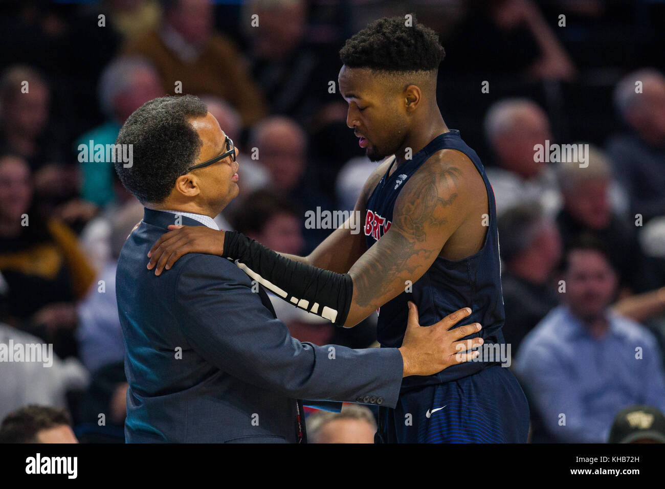 Winston-Salem, NC, USA. 14th Nov, 2017. Liberty head coach Ritichie ...