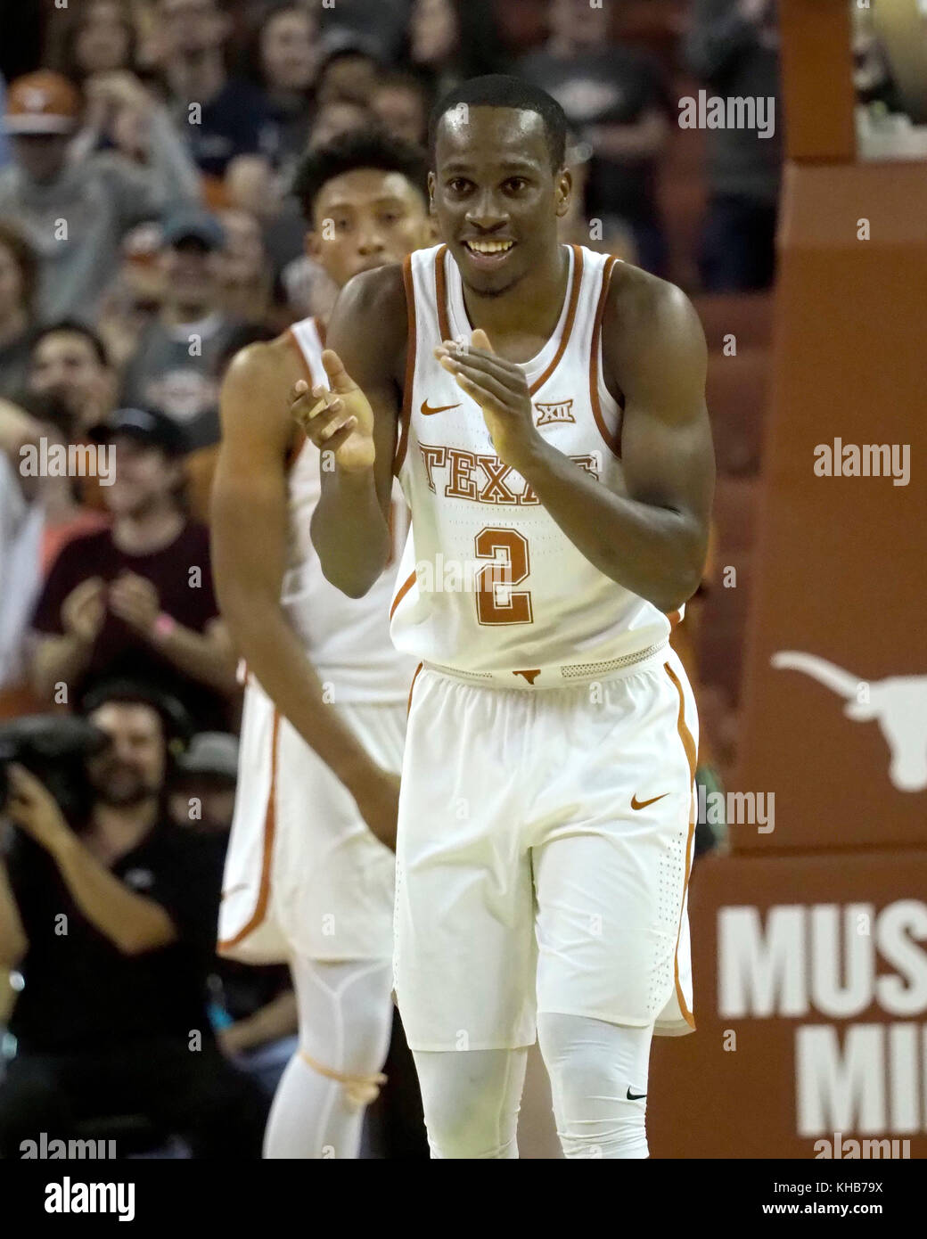 Austin, Texas. Nov 14th, 2017. Matt Coleman #2 of the Texas Longhorns ...