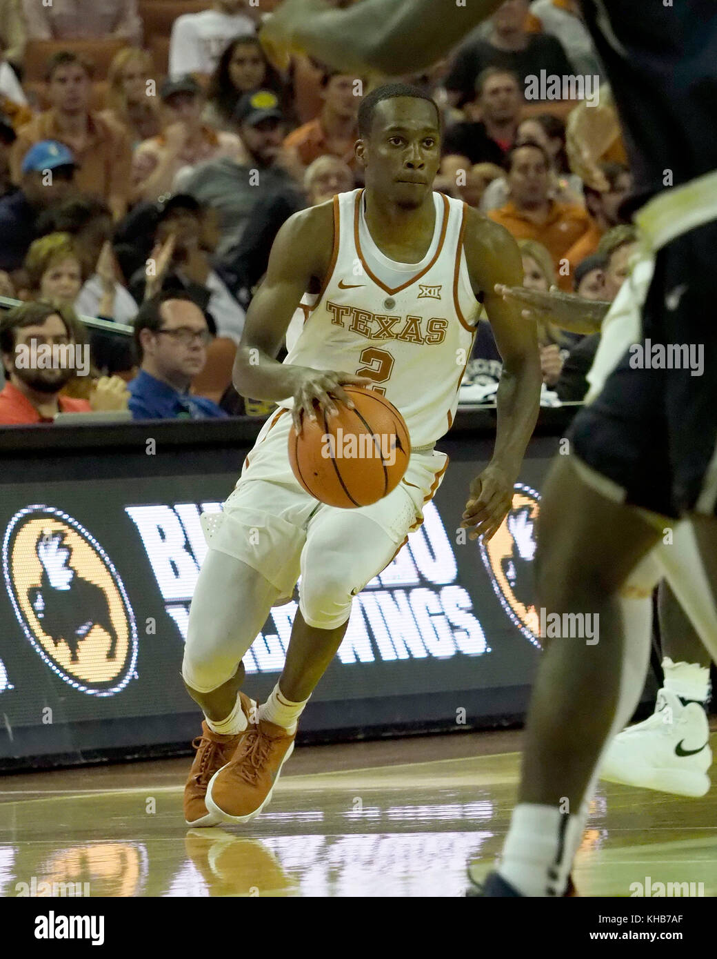 Austin, Texas. Nov 14th, 2017. Matt Coleman #2 of the Texas Longhorns ...